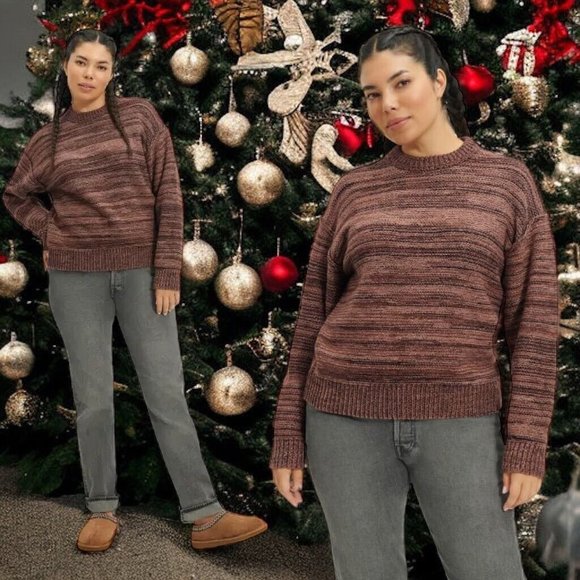 UGG | Sweaters | Ugg Avianna Crewneck Sweater Dark Chestnut Multi ...